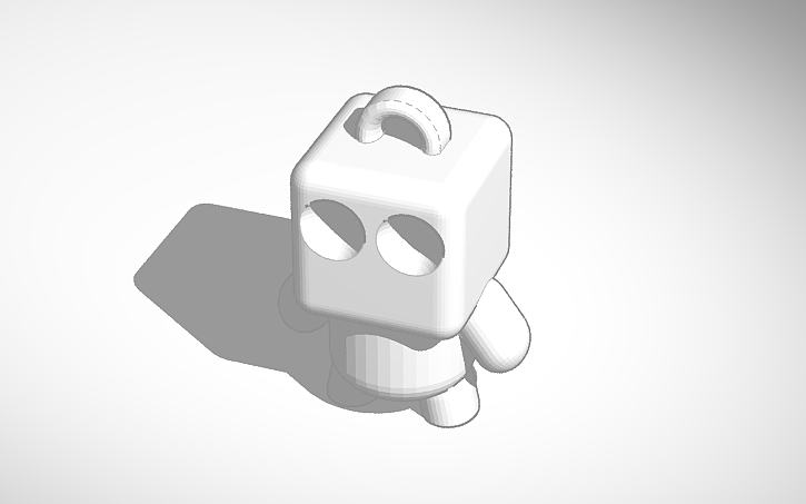 3d Design Tinkerbot Keychain Tinkercad