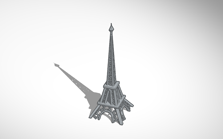 3D design Eiffel Tower - Tinkercad