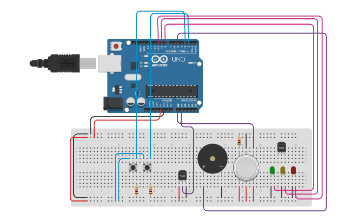 Circuit design Proyecto Arduino - Tinkercad Circuit design Proyecto Arduino - Tinkercad