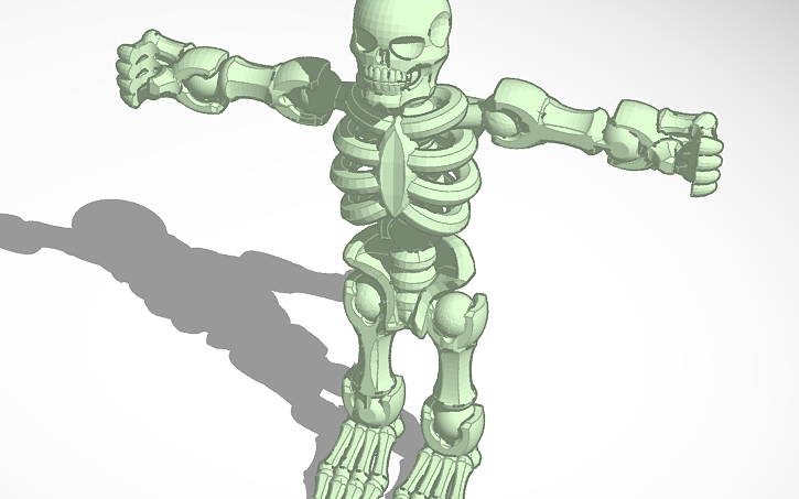 3D design Skeleton - Tinkercad