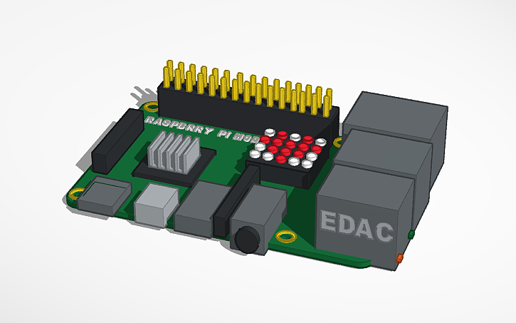 3D design raspberry pi - Tinkercad
