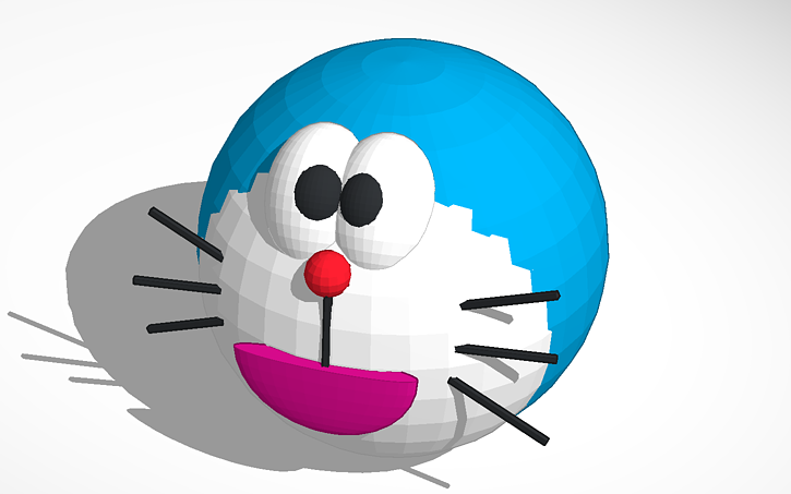 3D design doraemon - Tinkercad