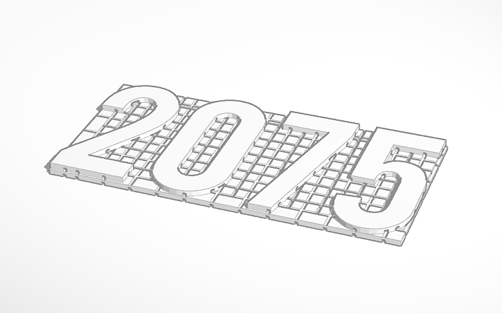 3D design Home Address Numbers - Tinkercad