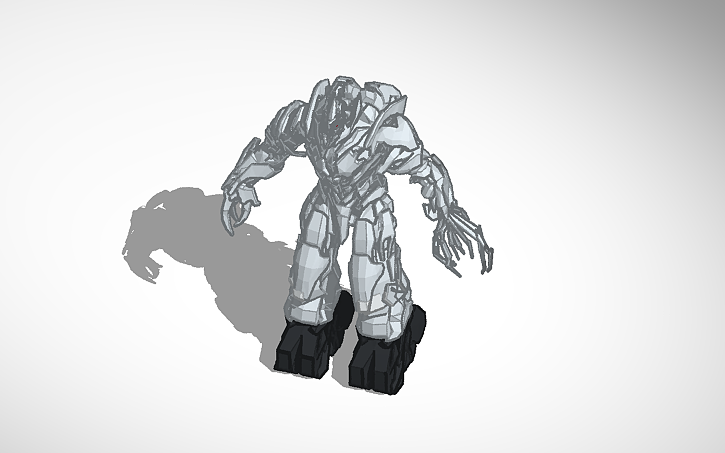 3D design transformers: megatron (realistic rotf vers) - Tinkercad