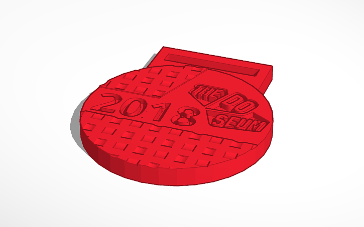 3D design fieldday medal - Tinkercad