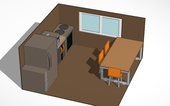 3D design kitchen - Tinkercad