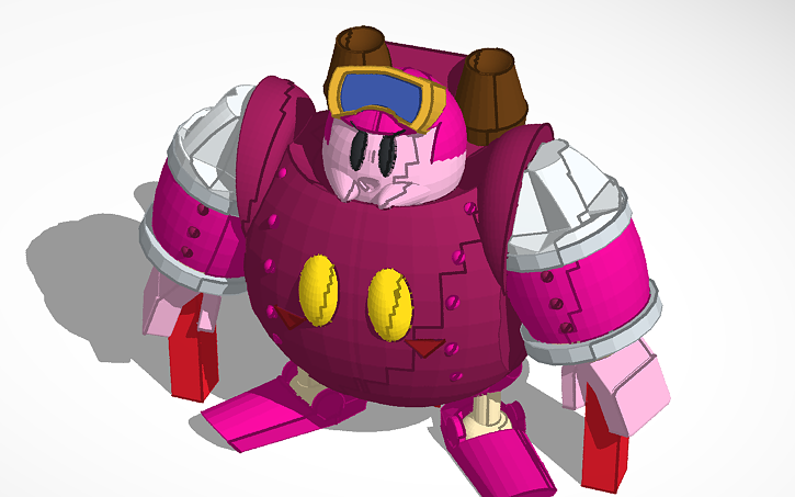 3d Design Robot Kirby Tinkercad