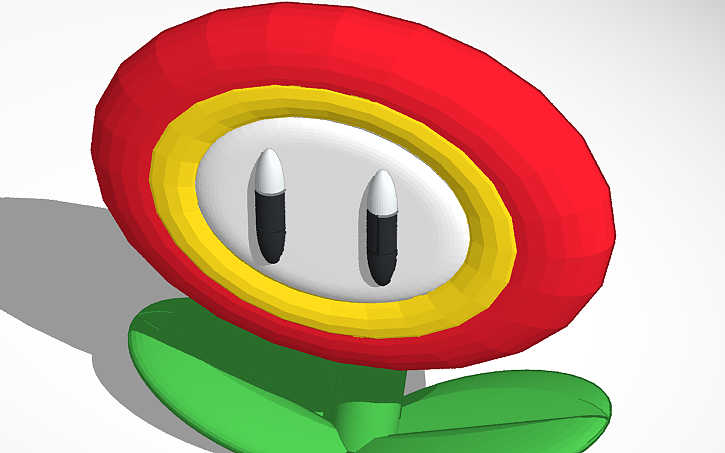 3D design Fire Flower - Tinkercad