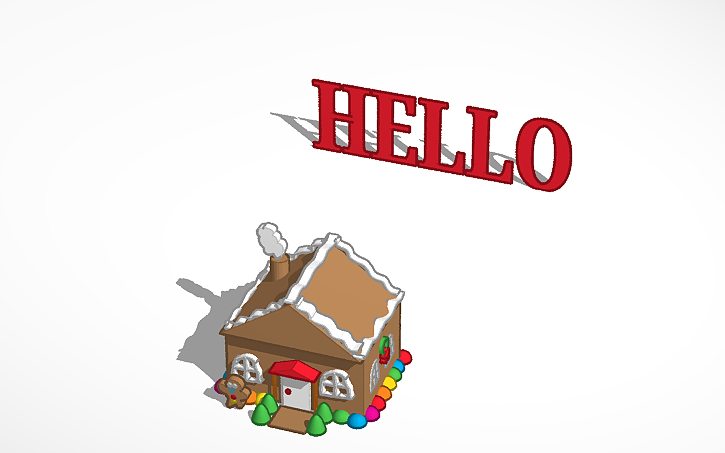 3D design Ginger Bread House - Tinkercad