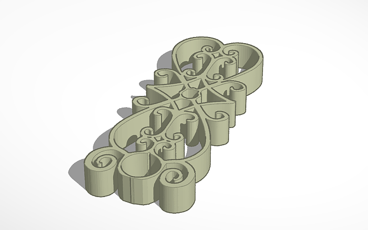 3D design Table leg - Tinkercad