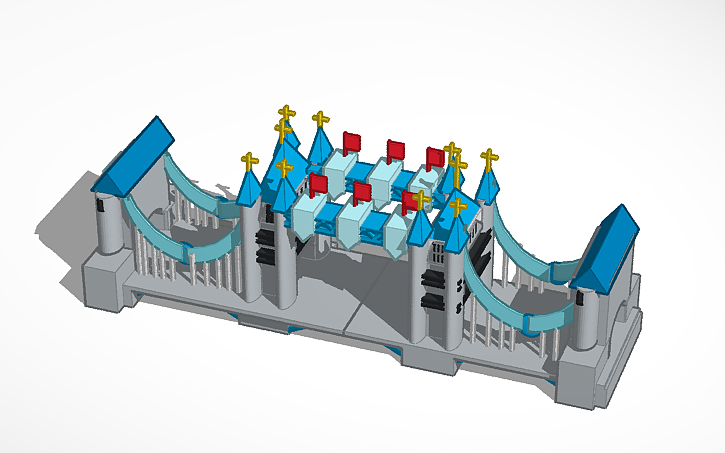 3D design bridge | Tinkercad