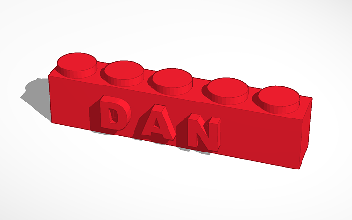 3D design Dan Lego - Tinkercad