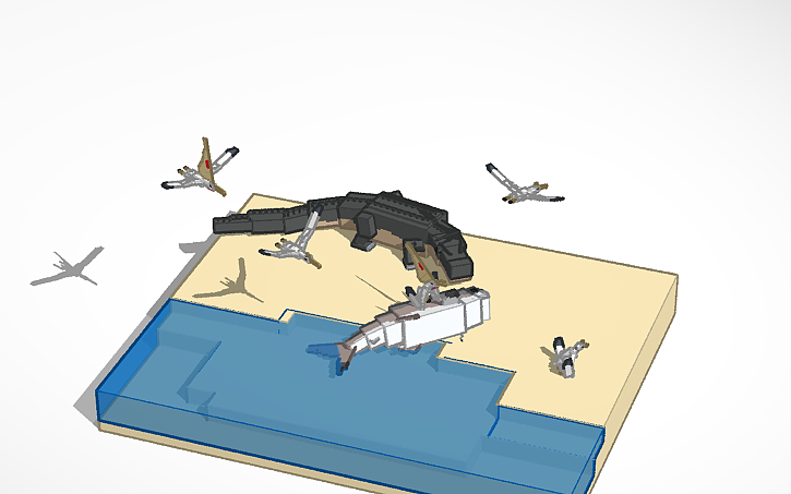 3D design Beached - Tinkercad
