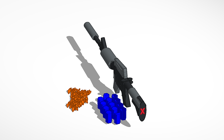 3d Design Super Gun 3d Tinkercad
