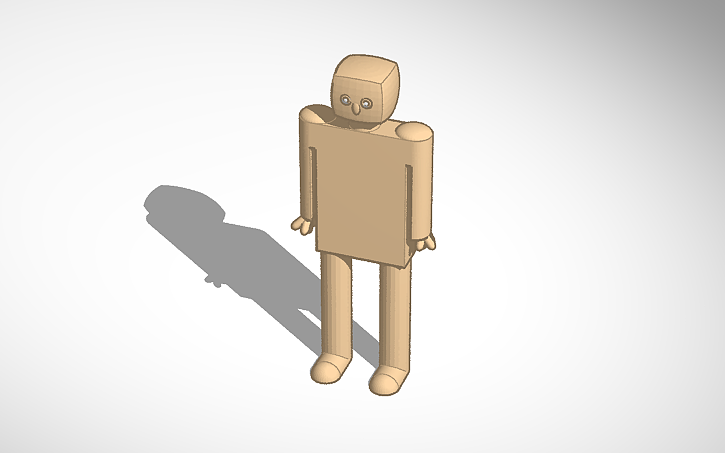 3D design Human Body - Tinkercad
