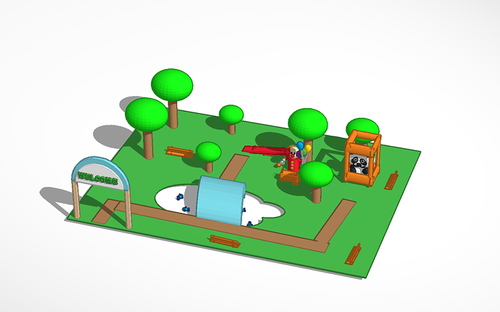 3D design zoo-park - Tinkercad