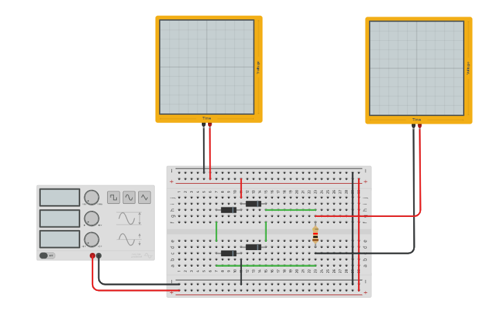 Circuit design Full wave - Tinkercad