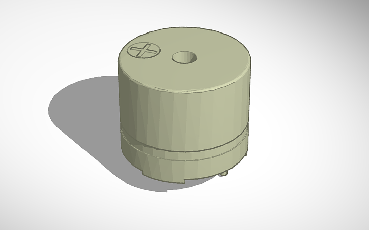 3D design Buzzer - Tinkercad
