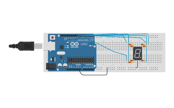Circuit design Contador arduino - Tinkercad