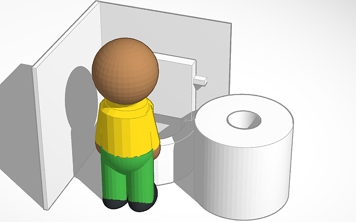 3D design A Restroom - Tinkercad