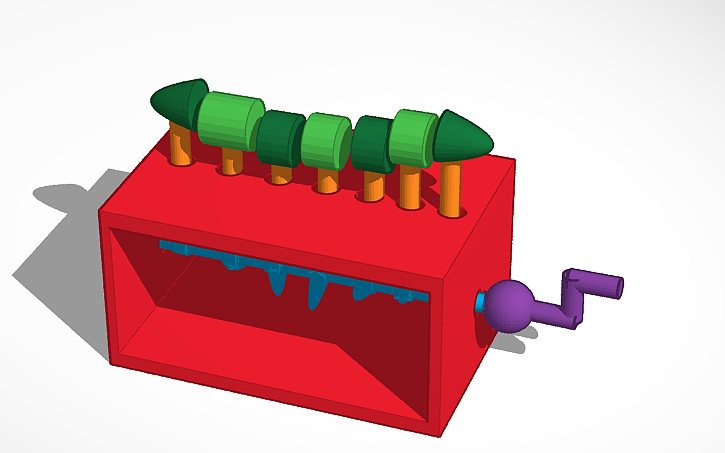 3D design snake cams and shaft - Tinkercad