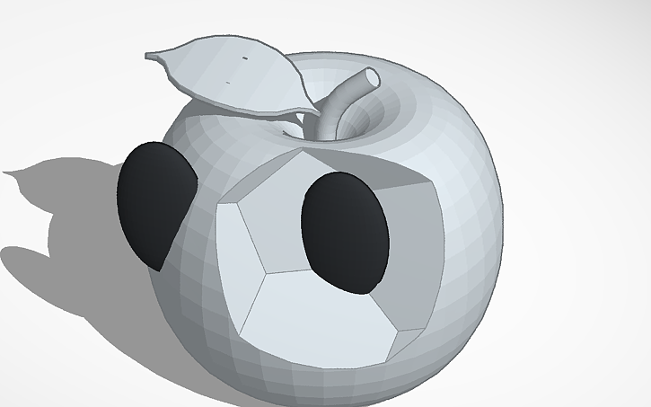 3D design Apple logo - Tinkercad