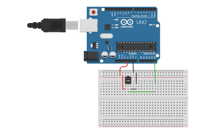 Circuit design TMP - Tinkercad