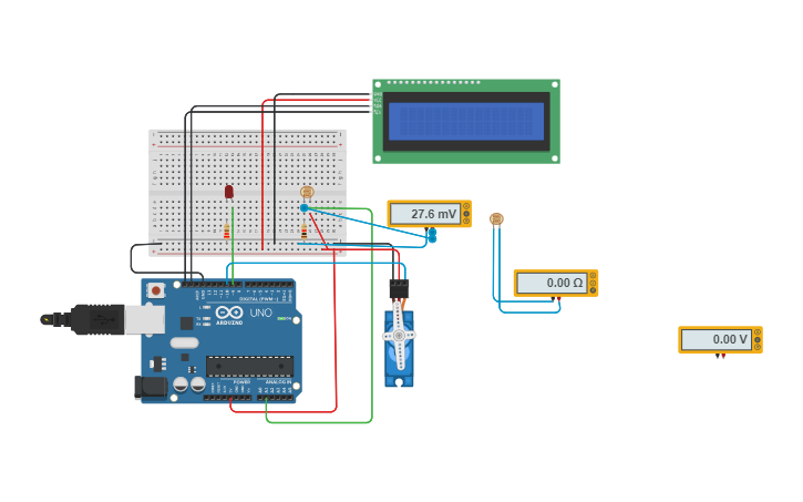 Circuit design Photo Resistor - Muhammad Fawwaz Fahrezi - Tinkercad
