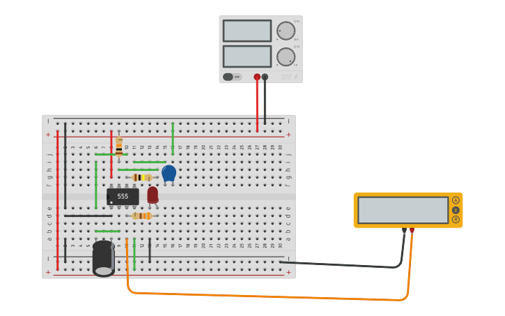 Circuit Design 555 Timer Tinkercad