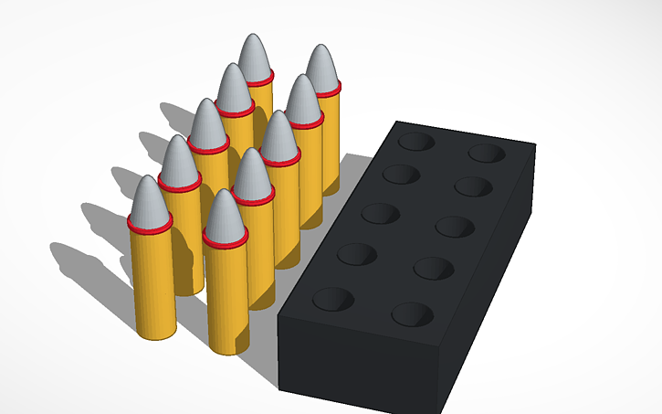 3D design Bullets - Tinkercad