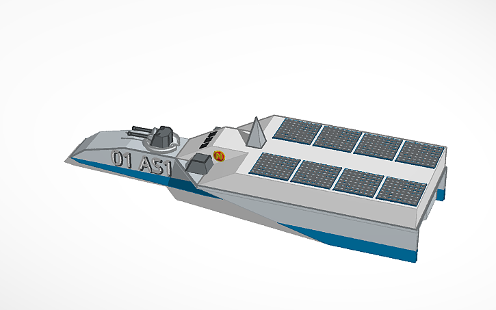 3D design NRF Arsenal Ship AS-1-type - Tinkercad