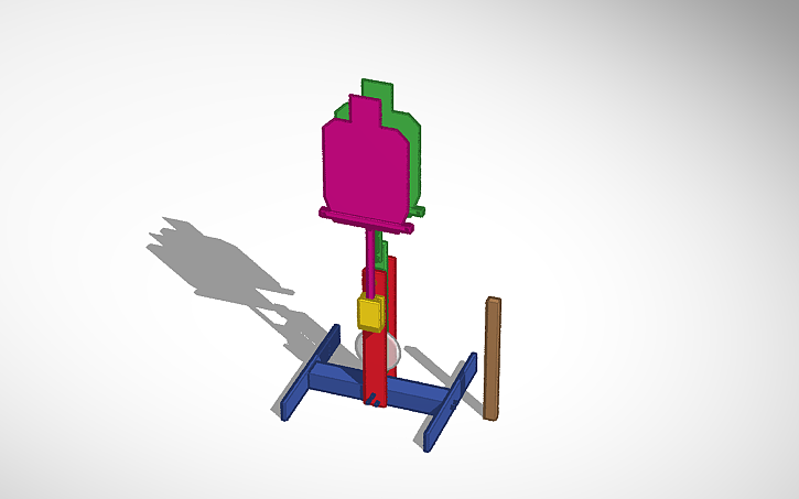 3D design IPSC swing target - Tinkercad
