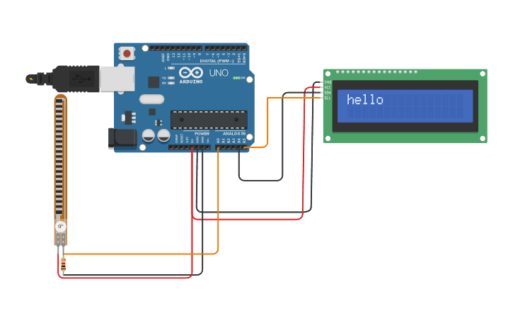 Circuit Design Flex Sensor Tinkercad