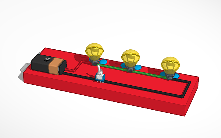 3d Design Copy Of 3d Series Circuit Tinkercad