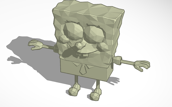 3d Design Spongebob Squarepants Tinkercad
