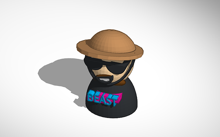 3D design Mrbeast - Tinkercad