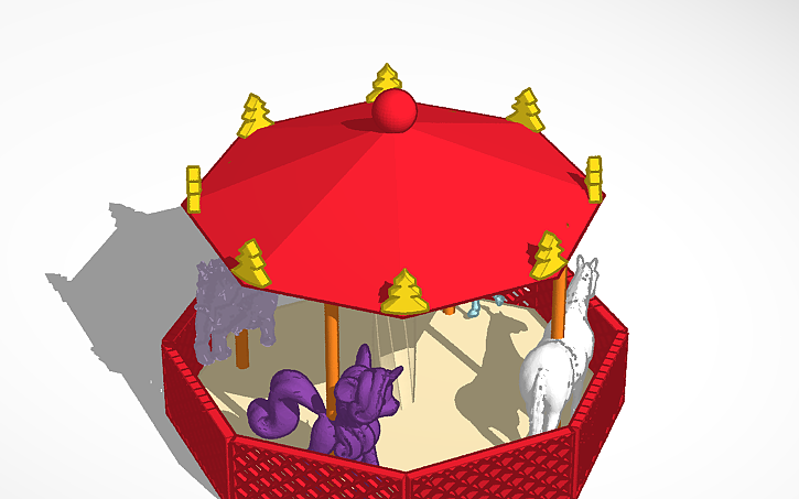3D design Atlı Karınca / Carousel - Tinkercad