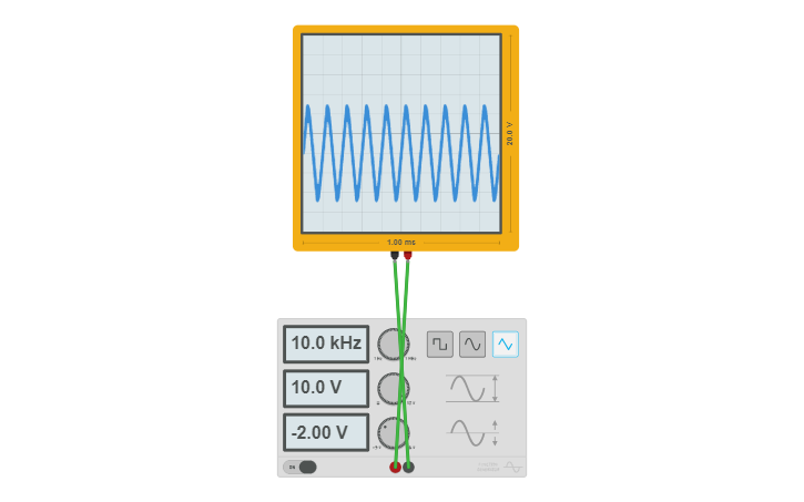 Circuit design Señal triangular de -7 a 3 V - Tinkercad