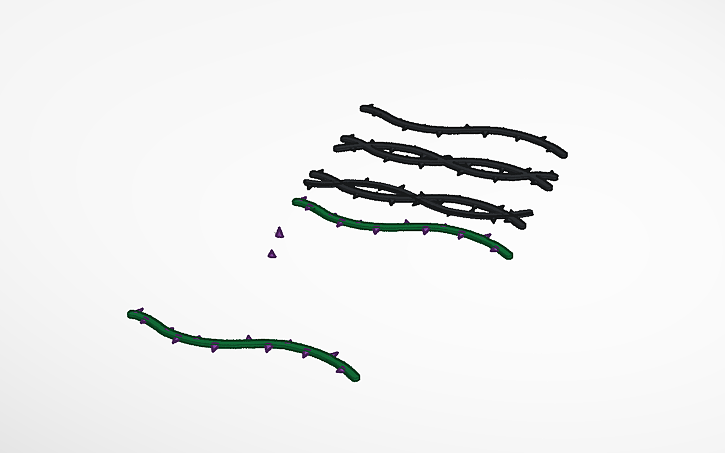 3D design THORNS - Tinkercad