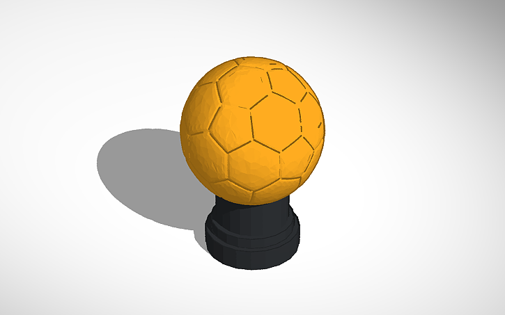 3D design 2000 Ballon d'Or - Tinkercad