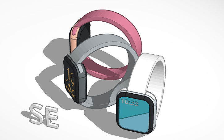 3D design Apple Watch SE - Tinkercad