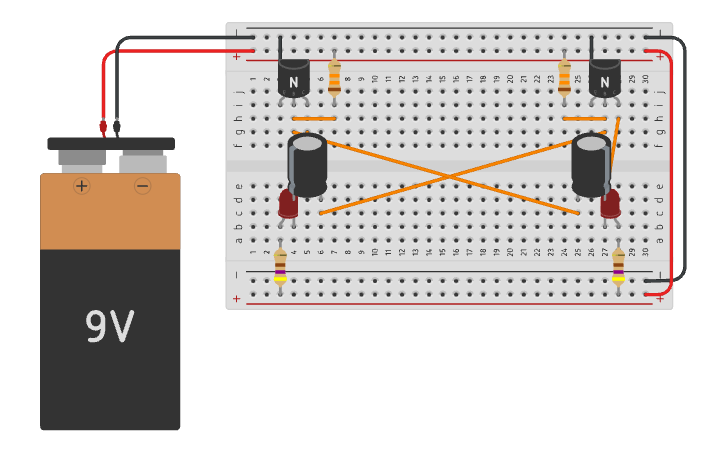 Circuit Design Flip Flop Tinkercad