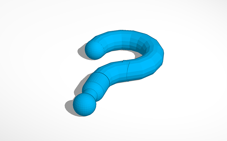 3D design Better Question Mark | Tinkercad