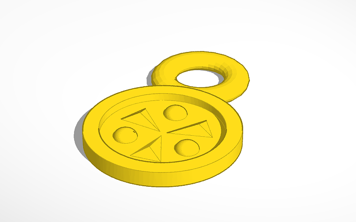 3D design Sage of Light Medallion (Rauru) Keychain | Tinkercad