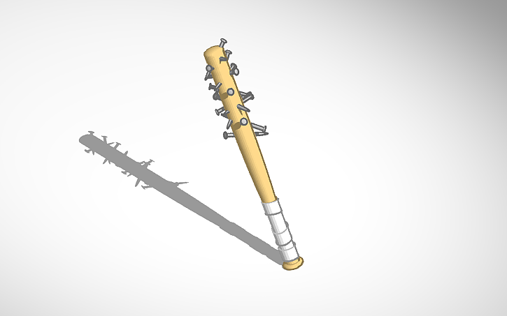 3D design nail bat | Tinkercad