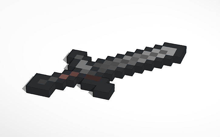 3D design Netherite Sword | Tinkercad