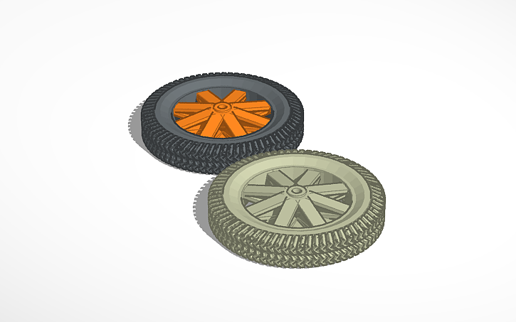 3D design Bugatti Tyre - Tinkercad