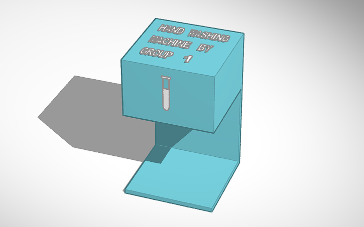 3D design Hand washing machine | Tinkercad
