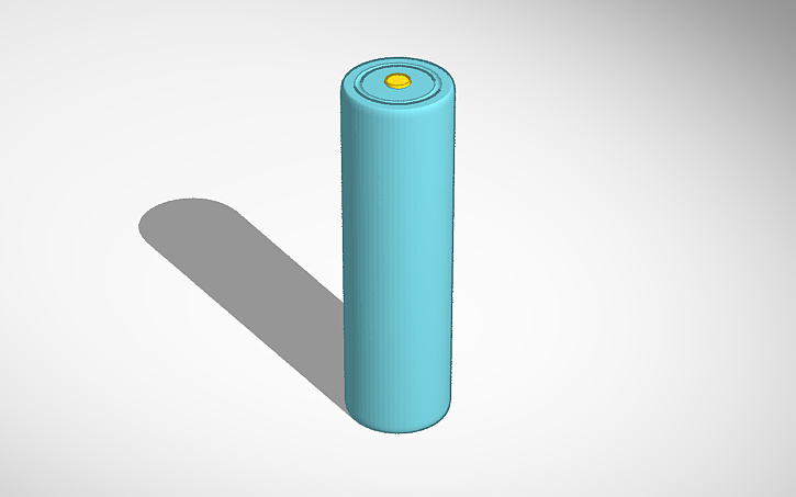 3D design AA battery - Tinkercad