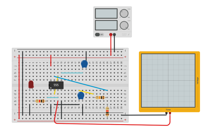 Circuit Design 555 Timer Tinkercad